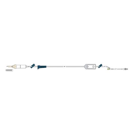 IV Administration Set Micron Filter Drops ML Y Site Latex Free DEHP Free Non
