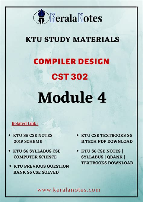 Solution Module Compiler Design Pdf Notes Kerala Notes Studypool