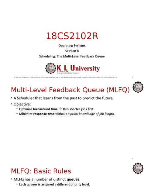Multi Level Feedback Scheduling Pdf Scheduling Computing