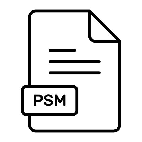 An Amazing Vector Icon Of Psm File Editable Design 19942000 Vector Art At Vecteezy