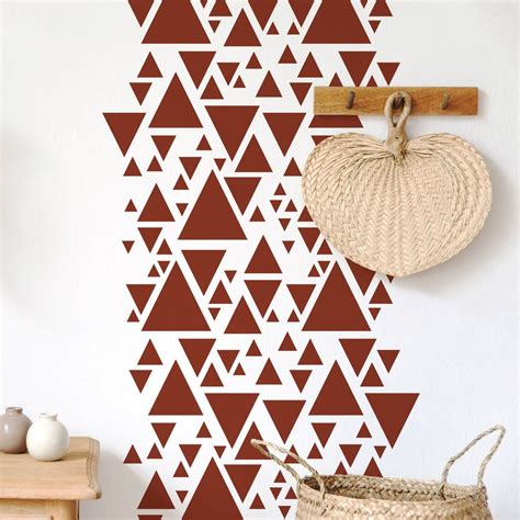 Modern Triangle Allover Stencil Stencil Boutique