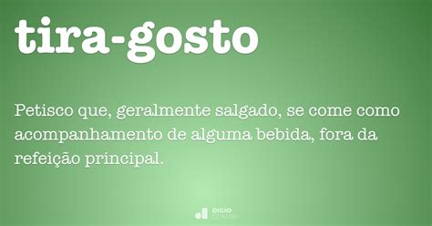 Tira Gosto Dicio Dicionário Online De Português