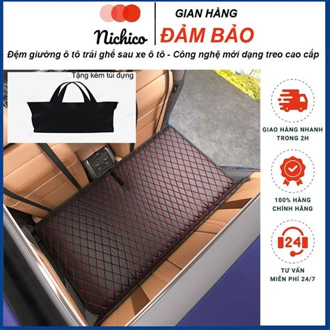 Đệm ô Tô Ghế Sau Chất Da Cao Cấp Nệm ô Tô Dạng Treo Không Cần Bơm Hơi độ Bền Vượt Trội