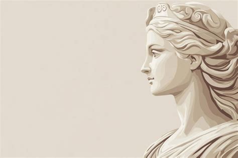 Download Classical Statue Profile In Soft Tones Backgrounds Online