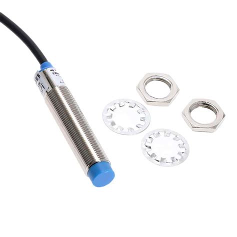 LJ A Z BX NPN Inductive Proximity Approach Sensor V DC M Lead With LED For Metal