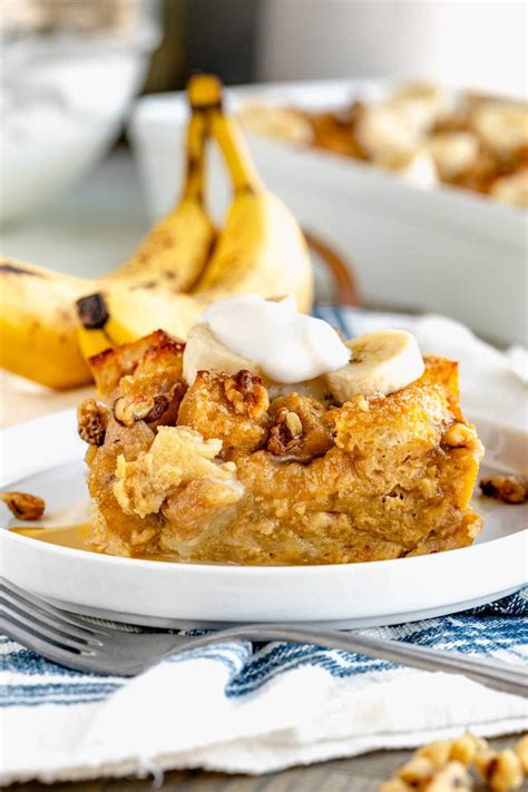 Banana Bread Pudding With Greek Yogurt Karinokada