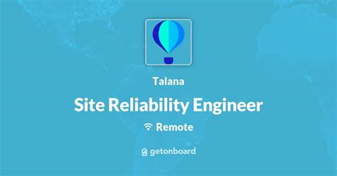 Site Reliability Engineer At Talana Remote Work From Home Get On