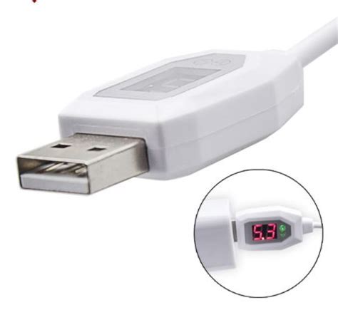 Micro USB Cable With Alternating Volts Amps Digital Led Display Mecha Makers