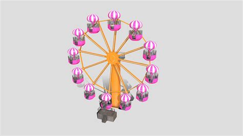 Animated Ferris Wheel V3 Buy Royalty Free 3D Model By Dragosburian