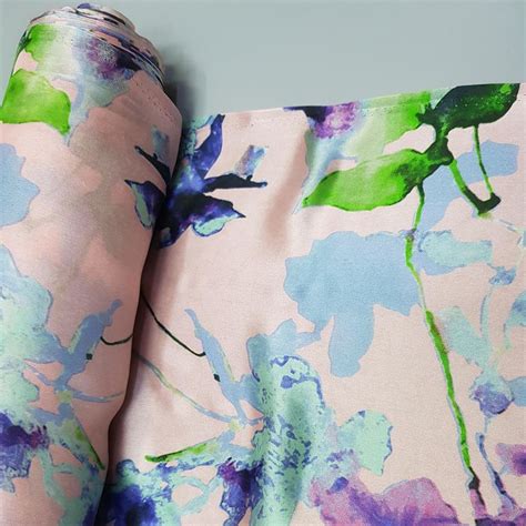 파스텔 플라워패턴 세틴쉬폰 실크메이트