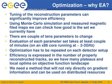 Ppt Distributed Evolutionary Optimization For Track Reconstruction In