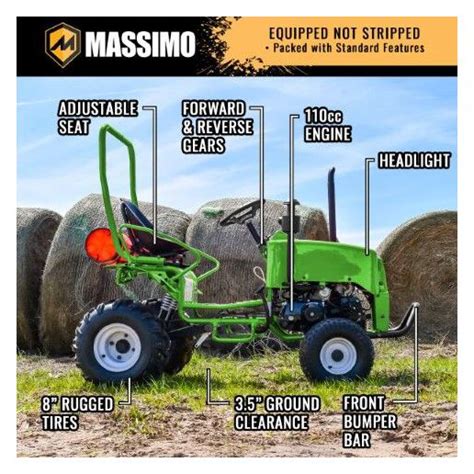 Massimo Green Mini Tractor