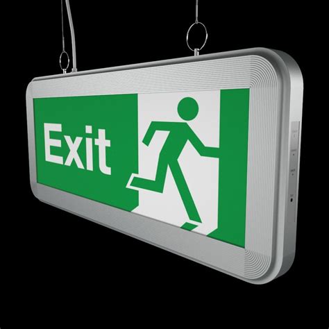 Old Exit Sign 3d Model 15 Fbx Free3d