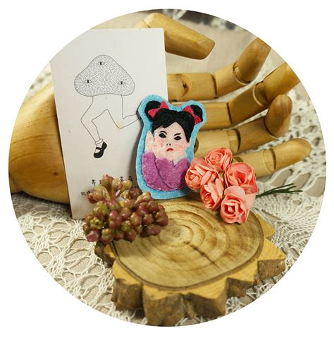 创意市集 手作 原创 胸针 饰品 高清图片，堆糖，美图壁纸兴趣社区
