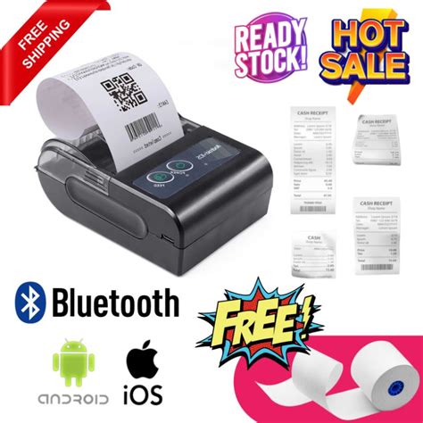Free Postage Bluetooth Thermal Receipt Printer Mesin Resit Cashier Mm Bluetooth Thermal