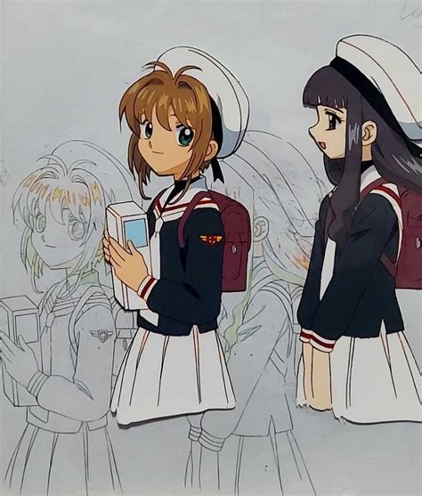 カードキャプターさくら セル画 さくらちゃんand知世ちゃん Cardcaptor Sakura Tv Anime Cel Sakura