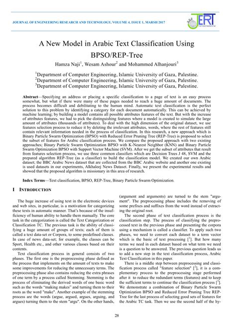 Pdf A New Model In Arabic Text Classification Using Bpsorep Tree