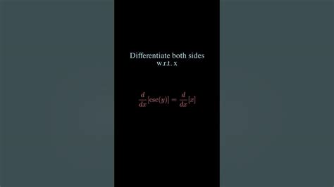 Derivative Of Arccsc X — Explained With Visual Steps Youtube