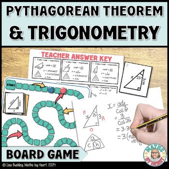 Right Triangle Trigonometry Pythagorean Theorem Activity Geometry Board Game