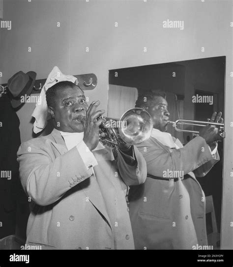 Louis Armstrong American Trumpeter And Vocalist Born August July Nicknamed