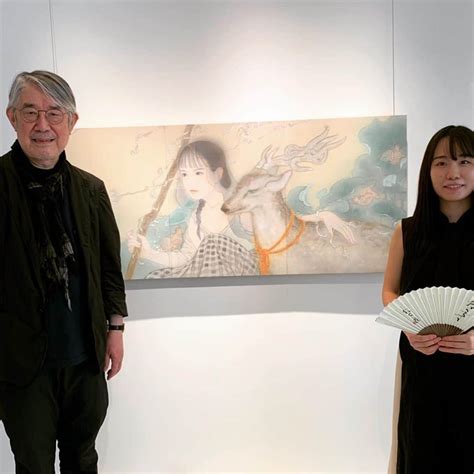 松本隆さんのインスタグラム写真 松本隆instagram「画家の山本有彩さんの個展に寄って絵を購入しました。ネットで一目惚れしたんです