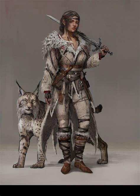 Artstation Tired Hunter Aleksandra Skiba Character Art Character
