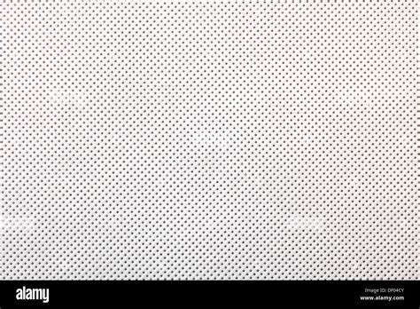 Perforated White Textile Pattern Texture Background Or Backdrop Stock