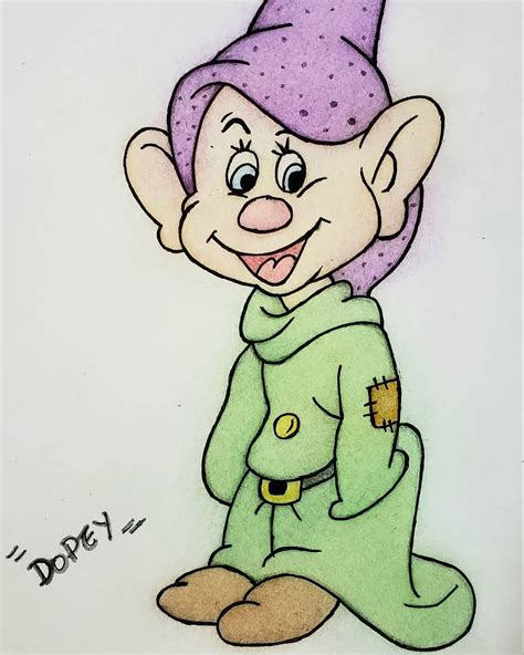 Dopey Dwarf Drawing