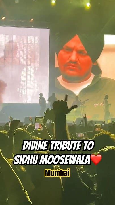 Divine Tribute To Sidhu Moosewala Divine Sidhumoosewala Shorts Youtube