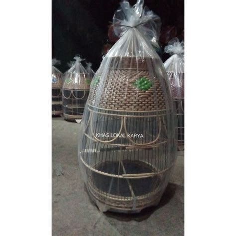 Jual SANGKAR KANDANG BURUNG TERBAIK SINTETIS RAJUT ROTAN MODEL JAMBU