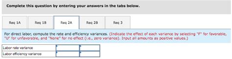 solved problem 10 14 algo basic variance analysis [lo10 1