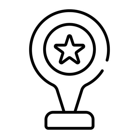 Navigation Map Pointer With Star Location Icon Easy To Use 17317077 Vector Art At Vecteezy