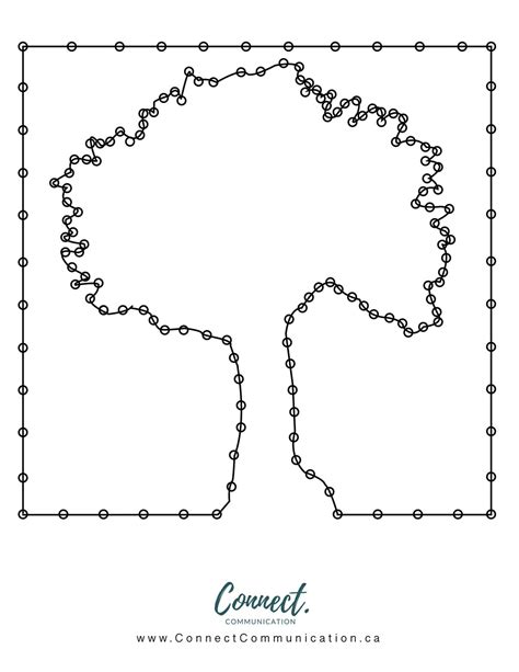 Tree String Art Template Tree Pattern Crafting Design Diy