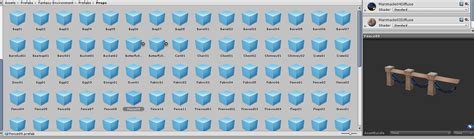 prefab icon are blue boxes can t see what the icons are unity engine