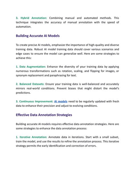 Mastering Data Annotation Major Considerations For Building Robust Ai Models Pdf