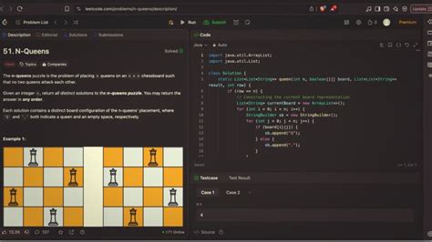 100daysofcode leetcode nqueens backtracking recursion java dsa