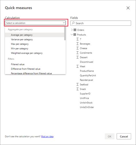 Use Quick Measures For Common And Powerful Calculations Power Bi