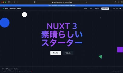 A Nuxt Starter Template Or Boilerplate With A Lot Of Useful Features