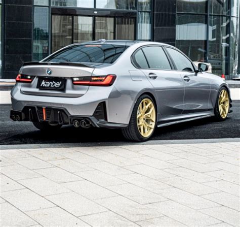 Karbel Carbon Dry Carbon Fiber Rear Diffuser W Led Ver 2 For Bmw 3 S