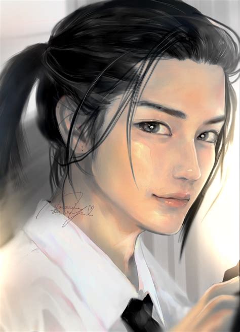 一式鍵 自前小説サイトやってる人 On Twitter Rt Abmag1 ポニテ男子を描こう 宿題描いて来た。