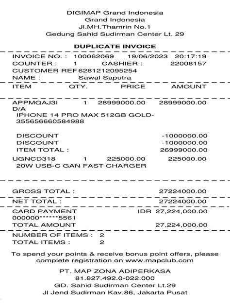 Duplicate Invoice Pdf