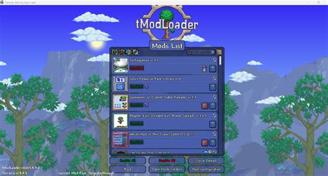 Cant Enable Or Disable Mods Tmodloader