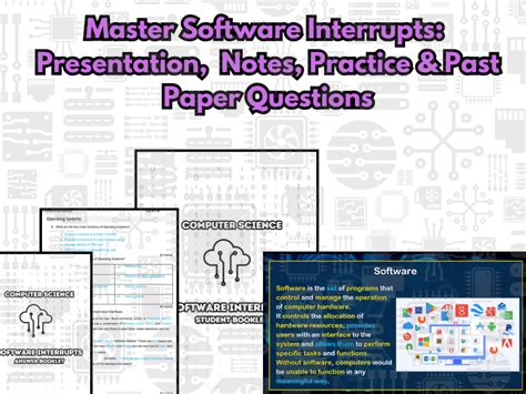 Master Igcse Computer Science Software And Interrupts Made Simple