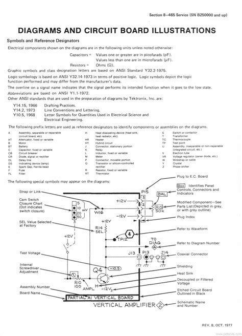 Tektronix 465 Circuit Diagrams