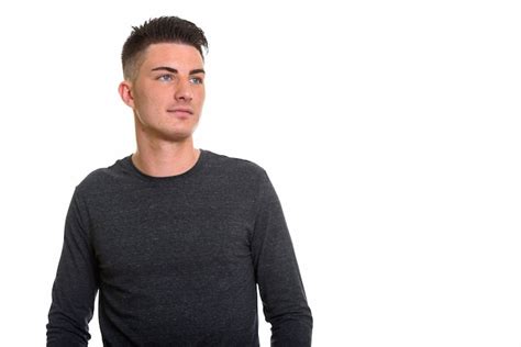 Premium Photo Young Handsome Man Thinking
