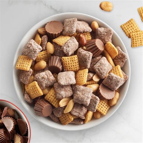 Homemade Loaded Peanut Butter Chex Party Mix Snack Mix