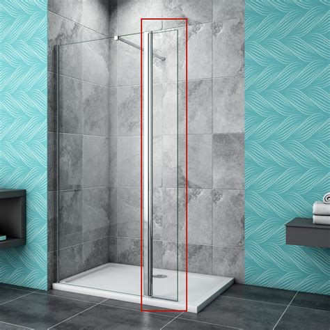 Walk In Wet Room Shower Screen Optional Flipper Enclosure Nano Easy Cl