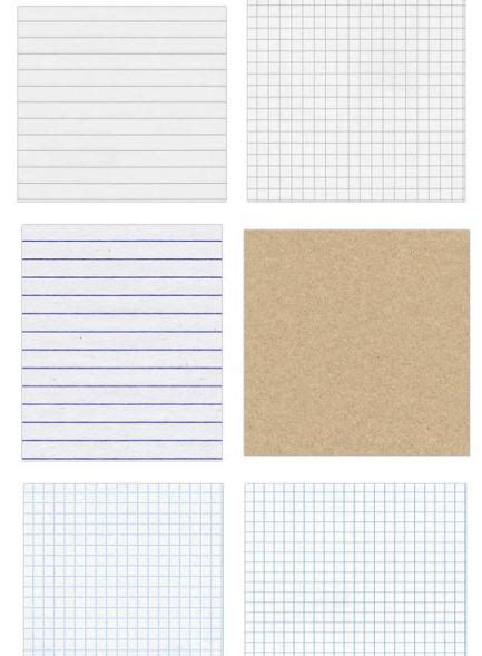 Freebie Seamless Notebook Textures Scrap Booking