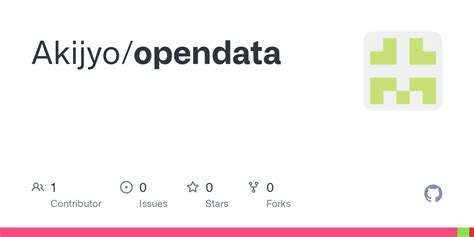 Github Akijyo Opendata