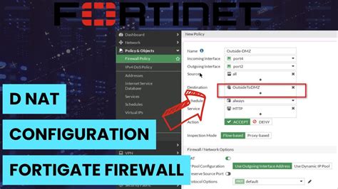 Destination NAT Configuration In Fortigate Firewall Firewall